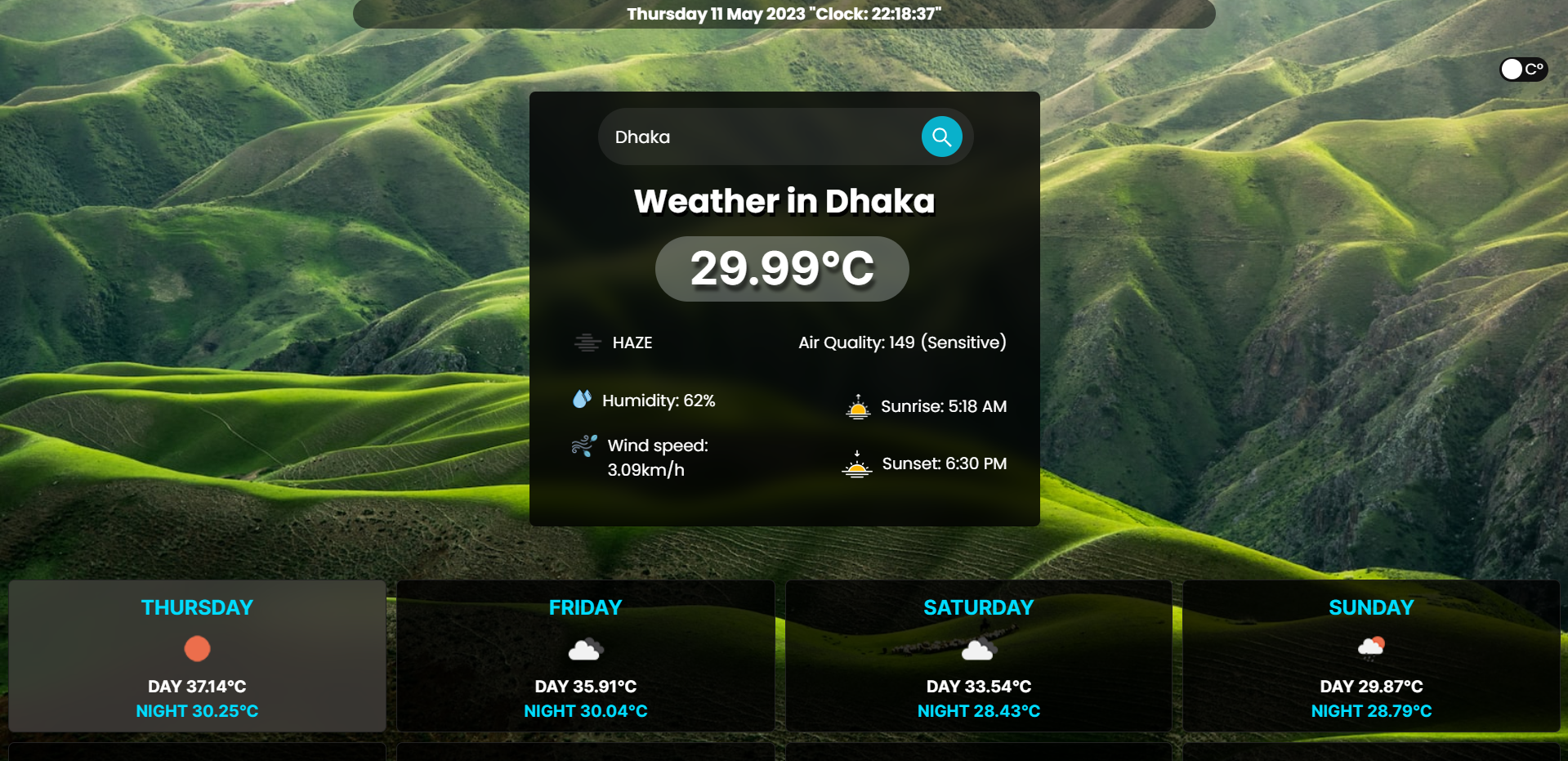 GitHub - mirzasaikatahmmed/React-Weather-App